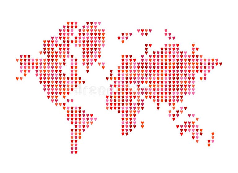 World Map Love Stock Illustrations – 17,645 World Map Love Stock ...