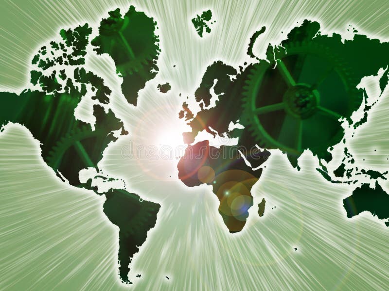 World Machine stock illustration. Illustration of communication - 5174175