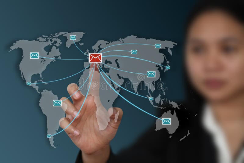 World mail connection stock photo. Image of community - 21130014