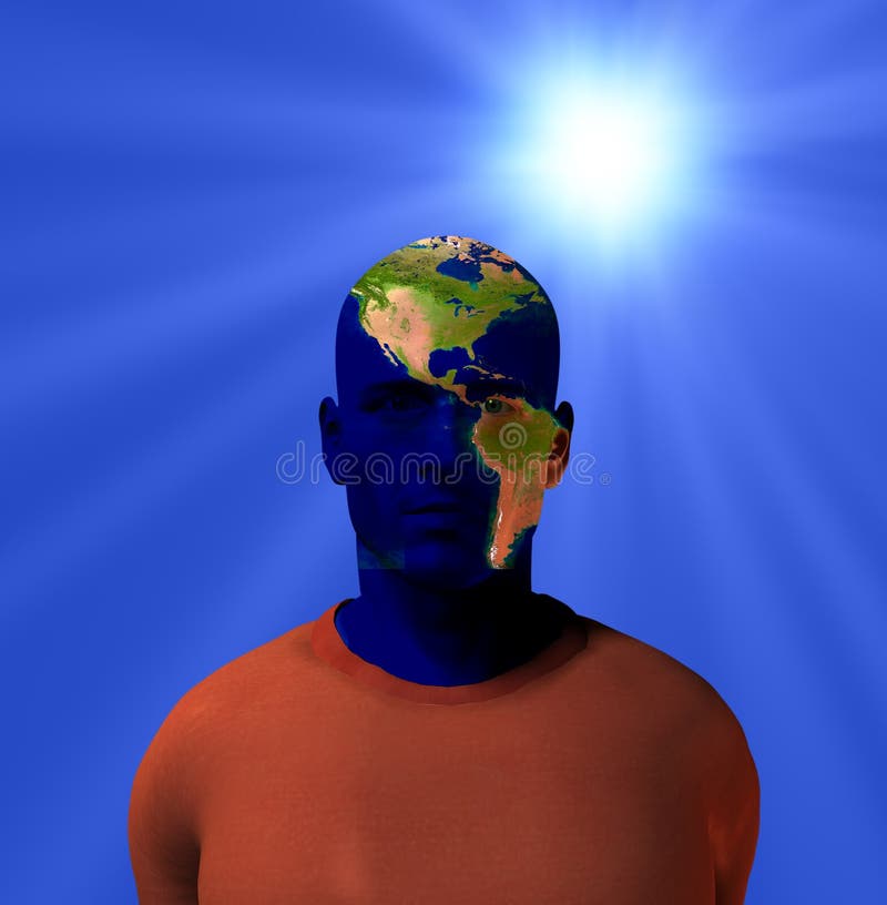 World Man stock illustration. Illustration of face, neck - 64428343