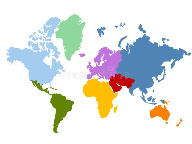Colorful World Map Outline Stock Illustrations – 17,868 Colorful World ...