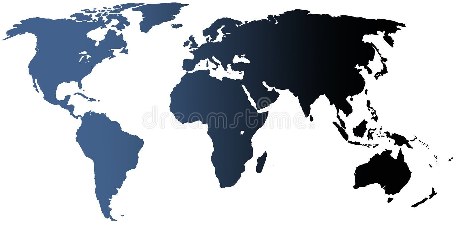 Empty world map stock illustration. Illustration of oceans - 4506299