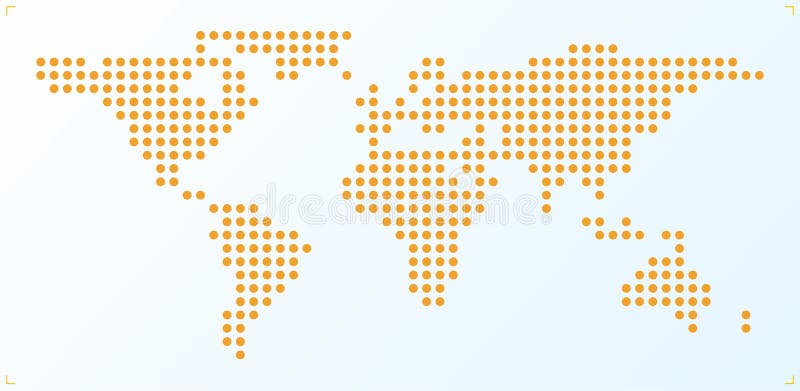 Dot Matrix World Map Stock Illustrations – 631 Dot Matrix World Map ...