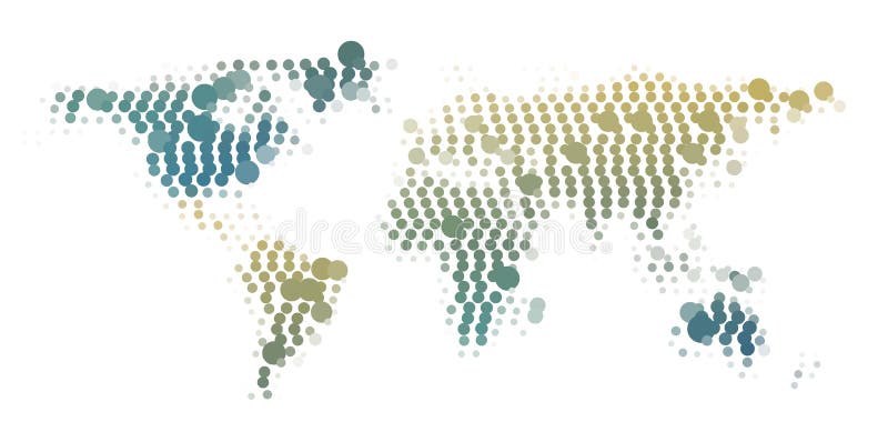 Dot Matrix World Map Stock Illustrations – 1,124 Dot Matrix World Map ...