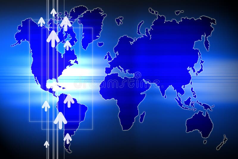 World map stock illustration. Illustration of arrows, asia - 1644481