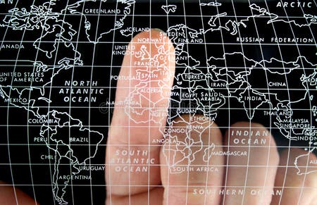 World Map stock photo. Image of thumbprint, impression - 2275514