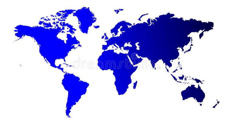 World Map Ocean Shaded Stock Illustrations – 263 World Map Ocean Shaded ...