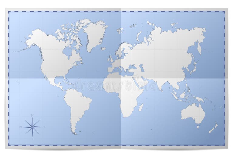 Fold World Map Stock Illustrations – 2,102 Fold World Map Stock ...
