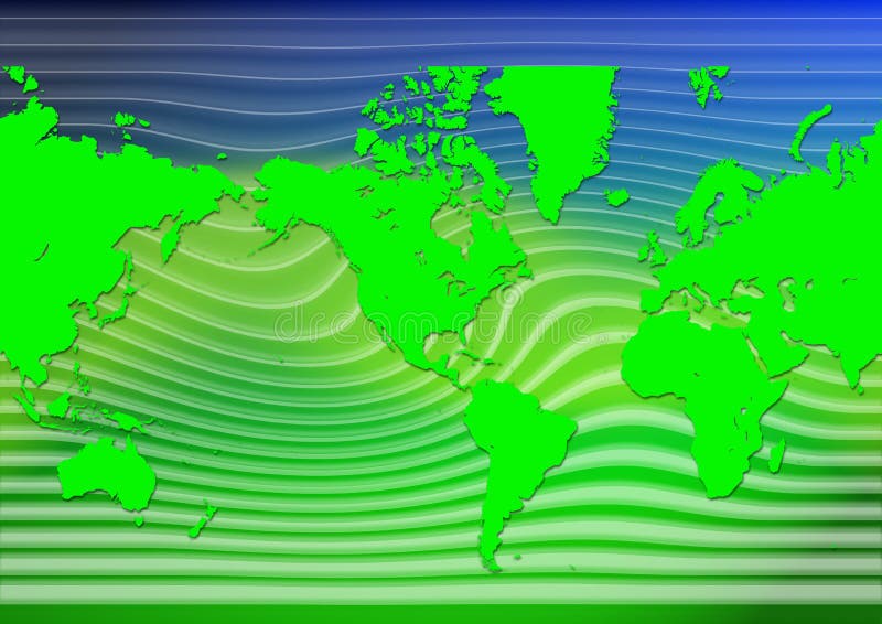 Stylish world map stock illustration. Illustration of earth - 4830857