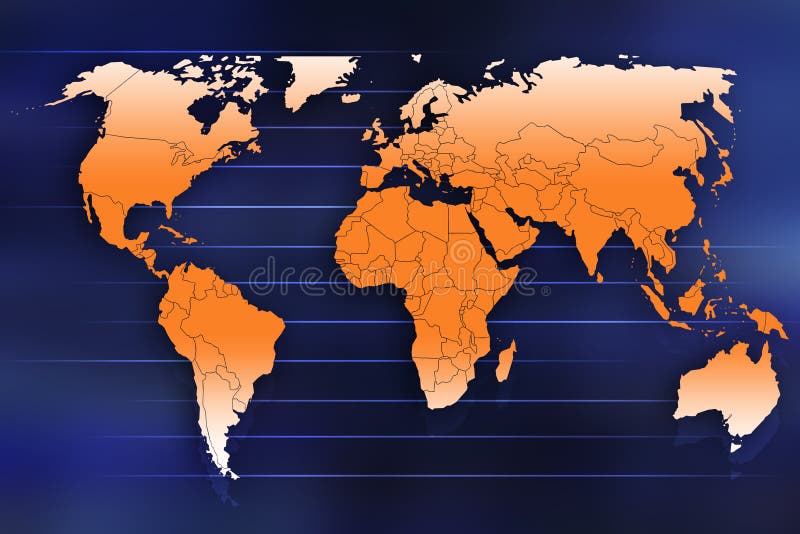 Earth map 3d stock illustration. Illustration of worldwide - 796431