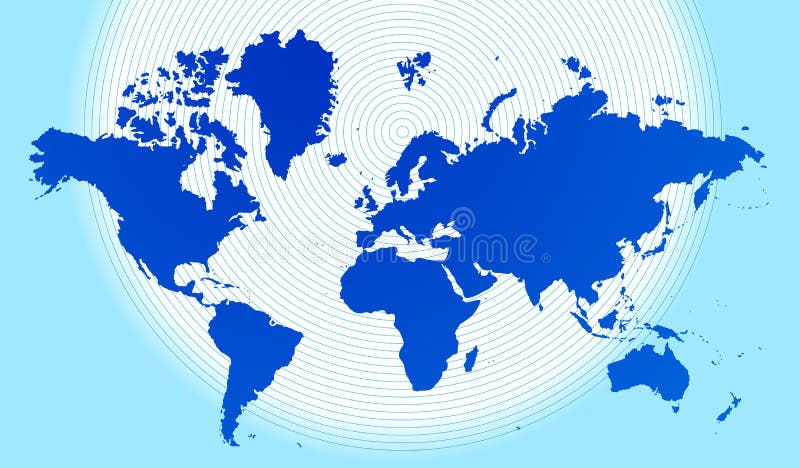 Computer Generated Map Of The World Picture. Image: 4528633