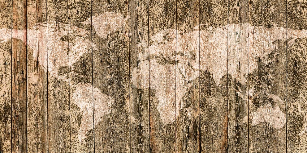 Worn World Map Illustration Stock Illustrations – 1,140 Worn World Map ...