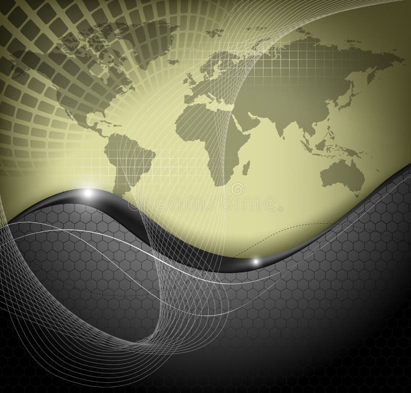 World Map Abstract Background Stock Illustration - Illustration of card ...