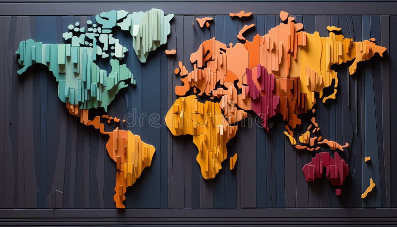 World Map - Abstract Background Stock Photo - Image of earth, continent ...
