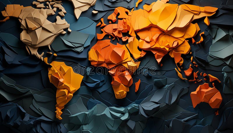 World Map - Abstract Background Stock Photo - Image of africa, america ...