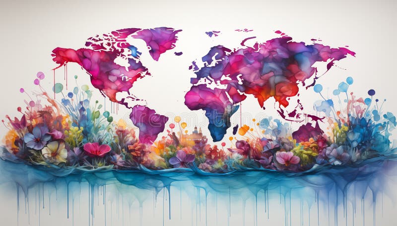 World Map - Abstract Background Stock Photo - Image of cartography ...