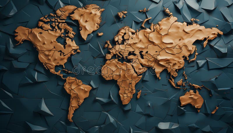 World Map - Abstract Background Stock Photo - Image of cartography ...