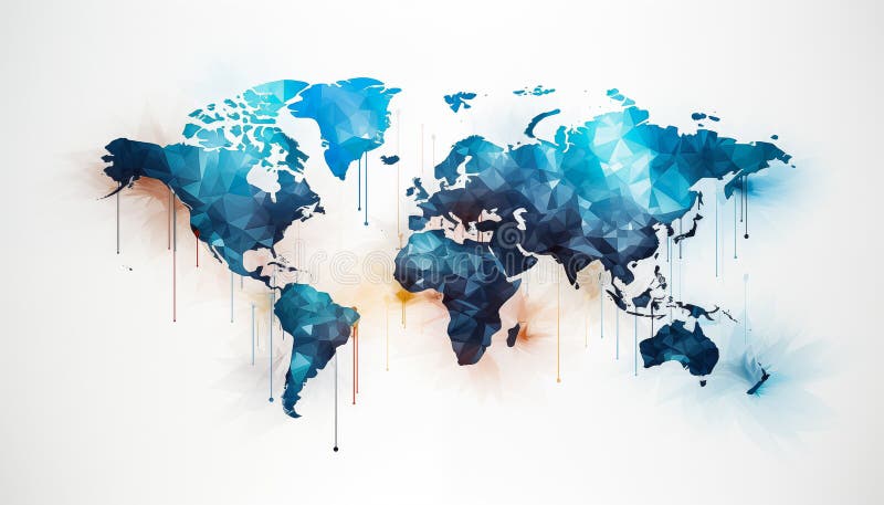 World Map - Abstract Background Stock Image - Image of graphic, concept ...