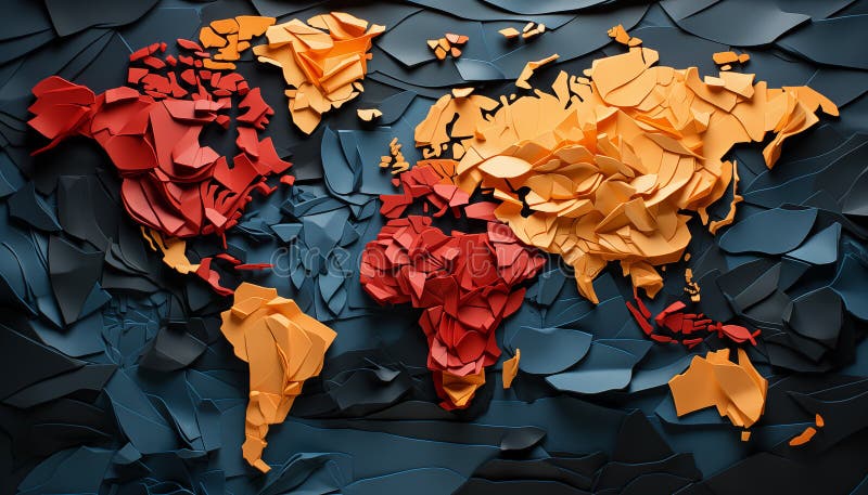 World Map - Abstract Background Stock Image - Image of concept, texture ...