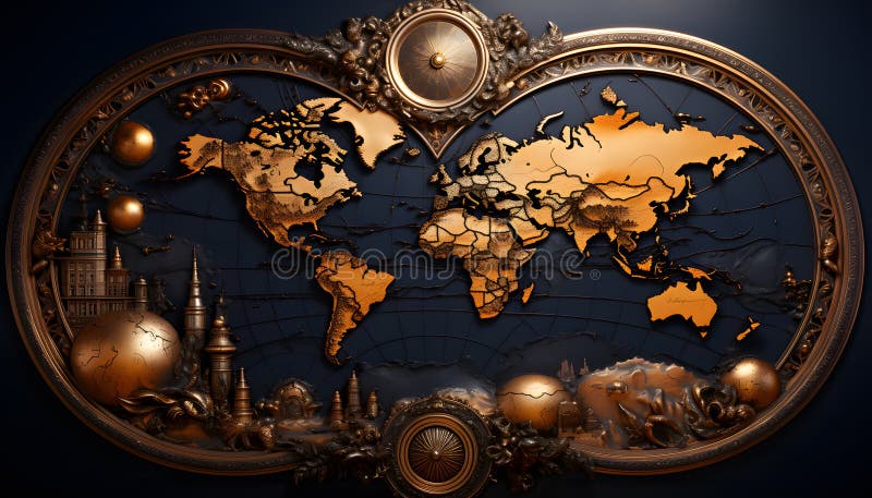 World Map - Abstract Background Stock Photo - Image of geography ...