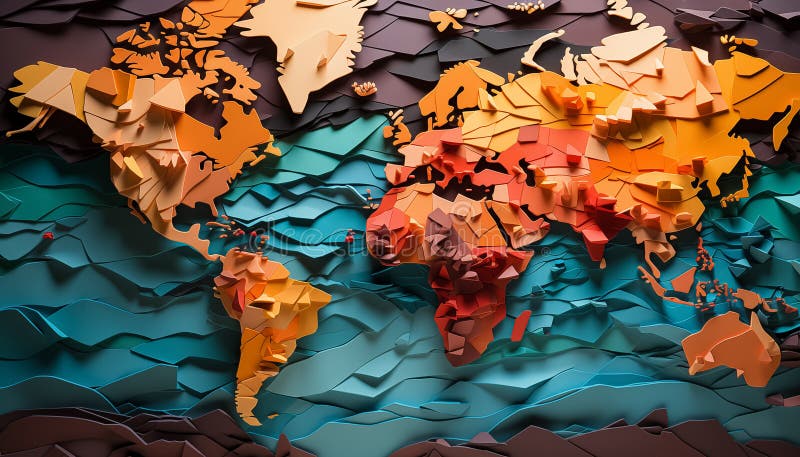 World Map - Abstract Background Stock Image - Image of worldwide ...