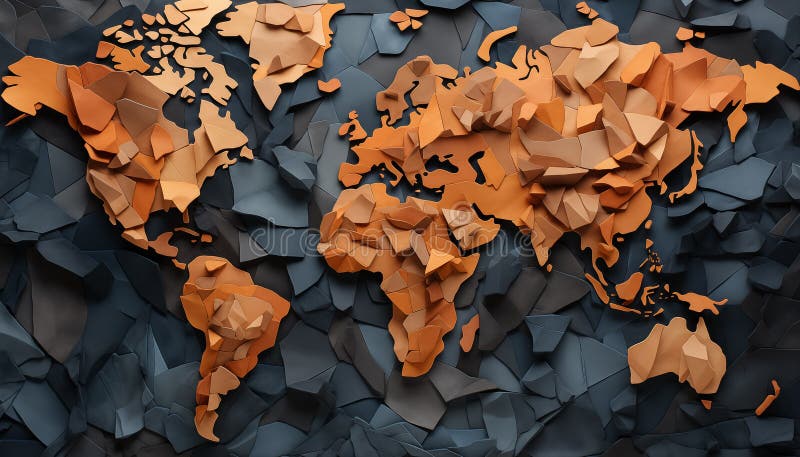 World Map - Abstract Background Stock Photo - Image of atlas, continent ...