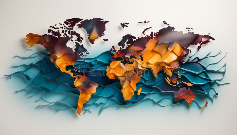 World Map - Abstract Background Stock Photo - Image of graphic, texture ...