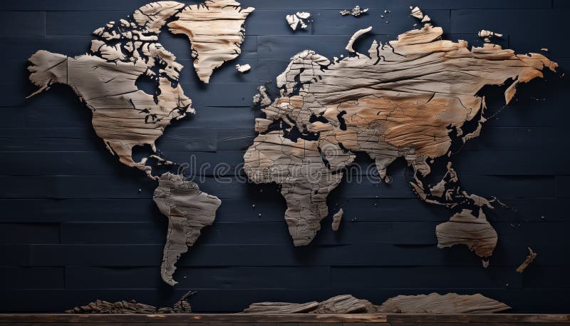 World Map - Abstract Background Stock Illustration - Illustration of ...
