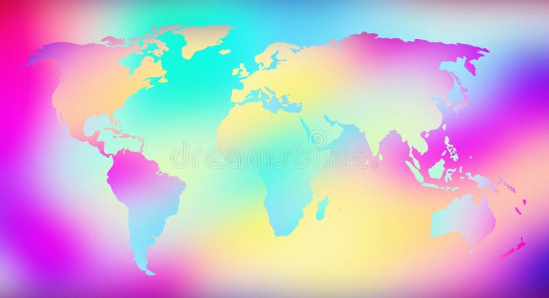 World map abstract design stock illustration. Illustration of colors ...