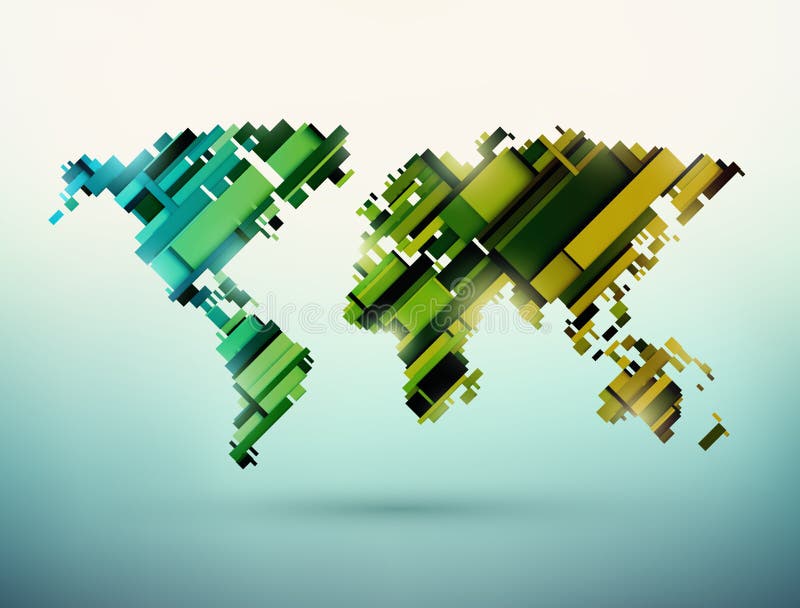 World Map stock vector. Illustration of graphic, abstract - 49971908