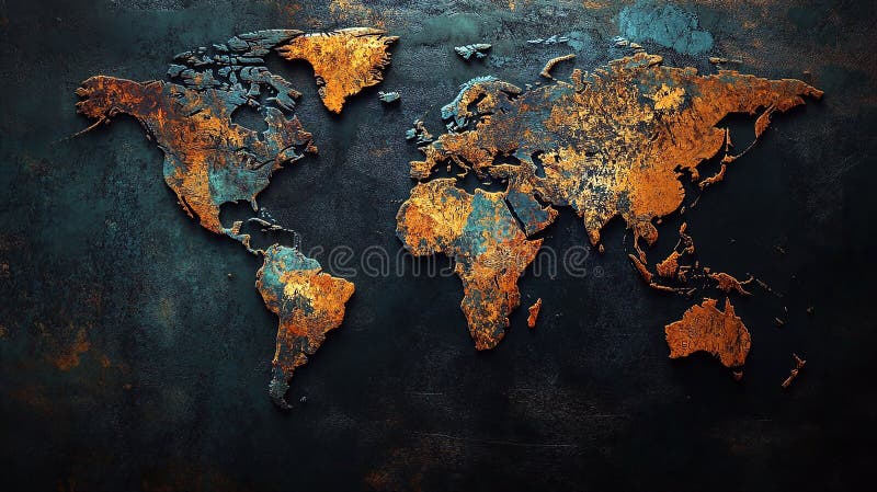 World Map Abstract Pattern Background Stock Illustration - Illustration ...