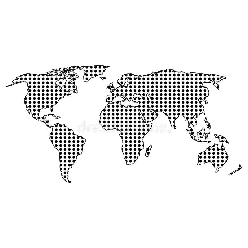 World Map Abstract, World Globe Map, Simple Vector Icon Stock Vector ...