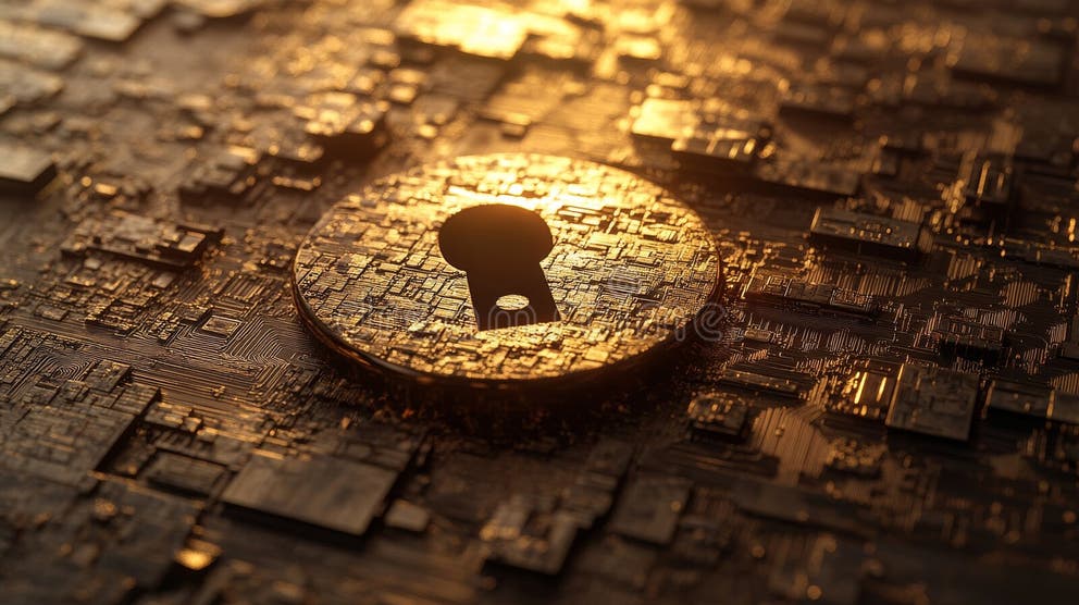 A World Map Aglow with Digital Padlocks Represents the Security ...