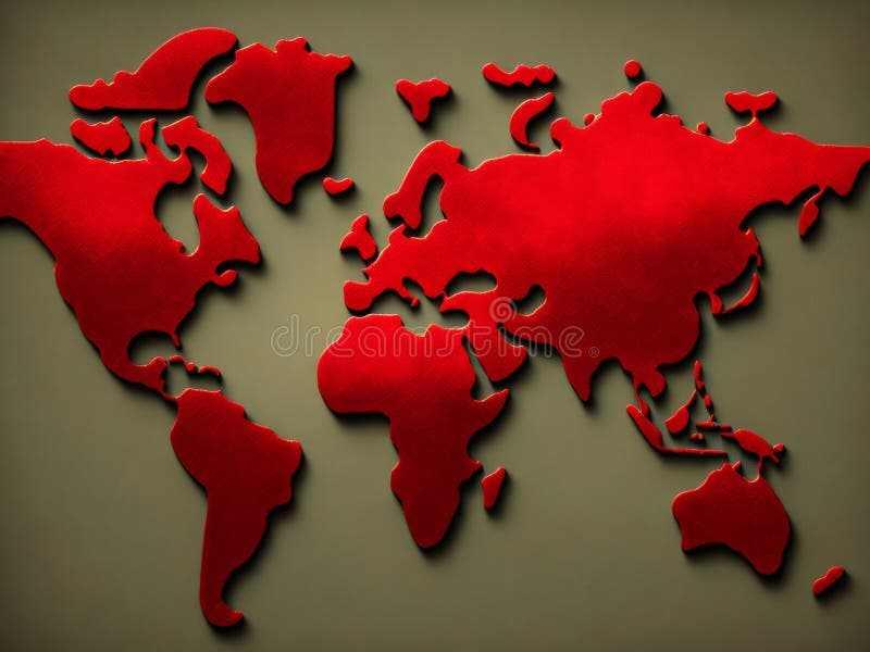 World Map All Country. Ai Generated Stock Image - Image of network ...