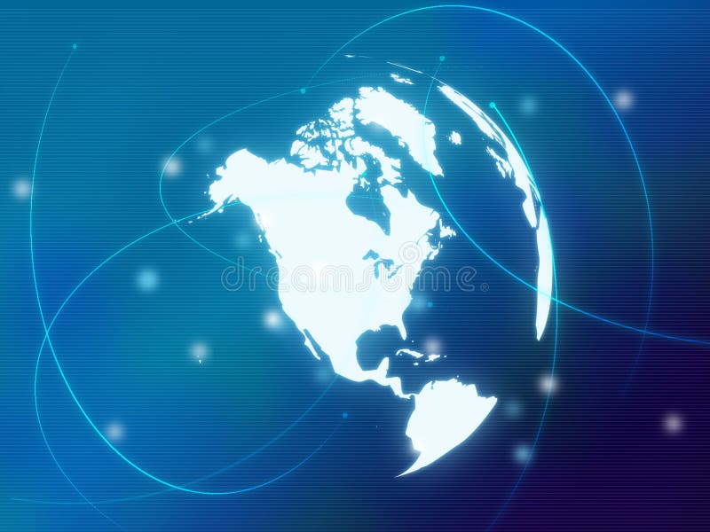 World map - America map stock illustration. Illustration of color - 4451710