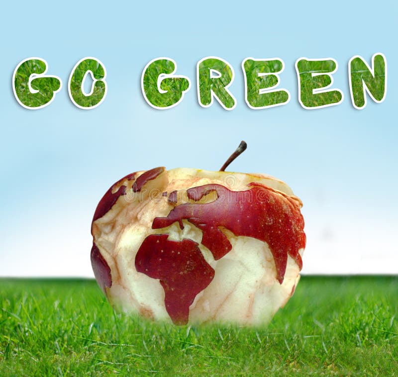 World map on an apple stock image. Image of fresh, asia - 11670759