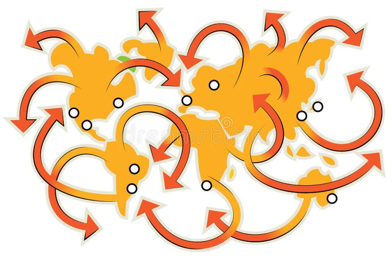 World Map Arrows Stock Illustrations – 3,336 World Map Arrows Stock ...