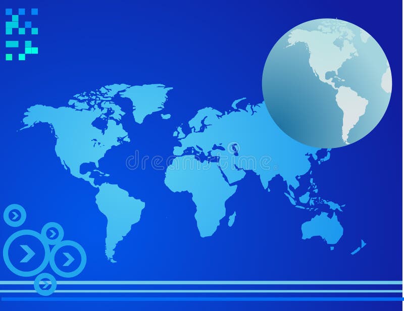 World Map With Arrows Picture. Image: 6217996