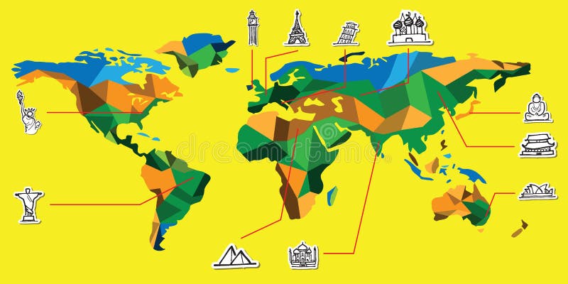 Cartoon Map Italy Landmarks Stock Illustrations – 39 Cartoon Map Italy ...