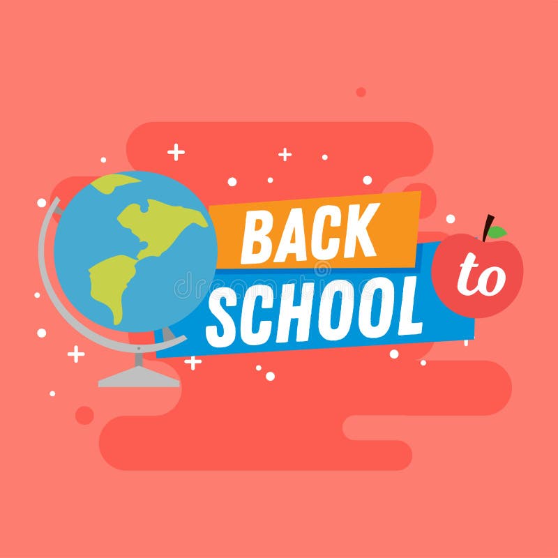 World map Back to school stock vector. Illustration of preschool ...