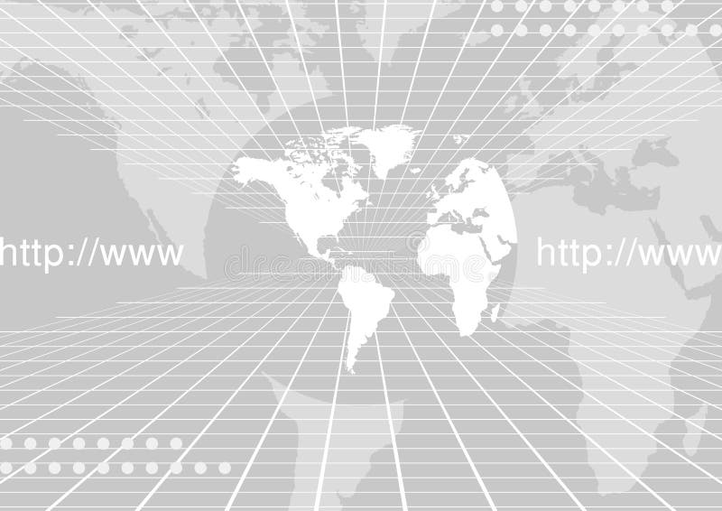 Grid World Map stock vector. Illustration of worldwide - 5963319