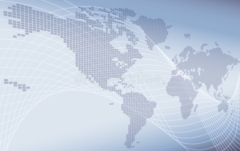 World Map Background Concept Stock Vector - Illustration of digital ...