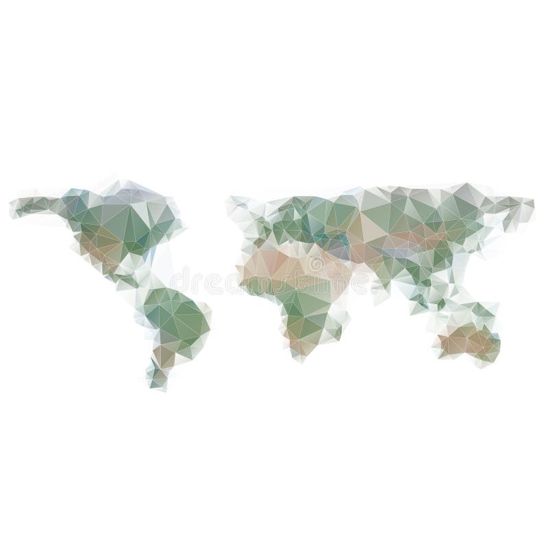 World Map Background in Polygonal Style. Vector Background Stock Vector ...
