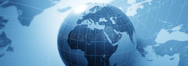 World Map Banner Concept. Detailed Flat Map of Continents. 3d Rendering ...