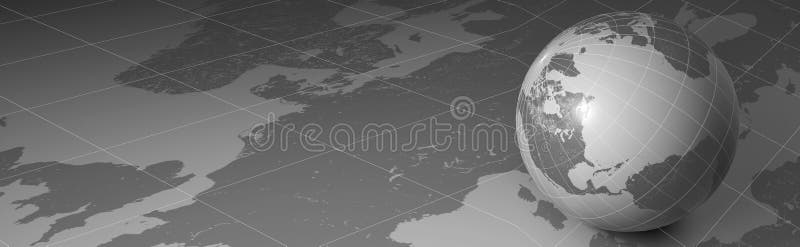 World Map Banner Concept. Detailed Flat Map of Continents. 3d Rendering ...