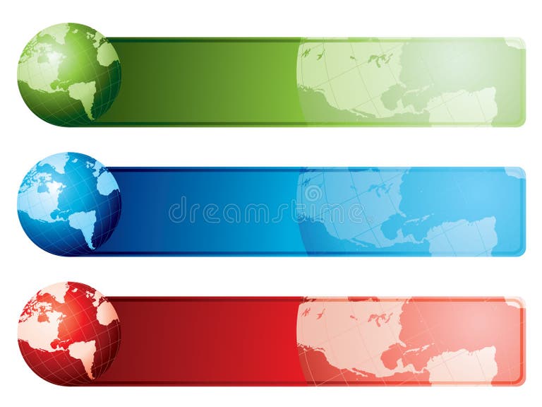 World map banners stock vector. Illustration of website - 8880544