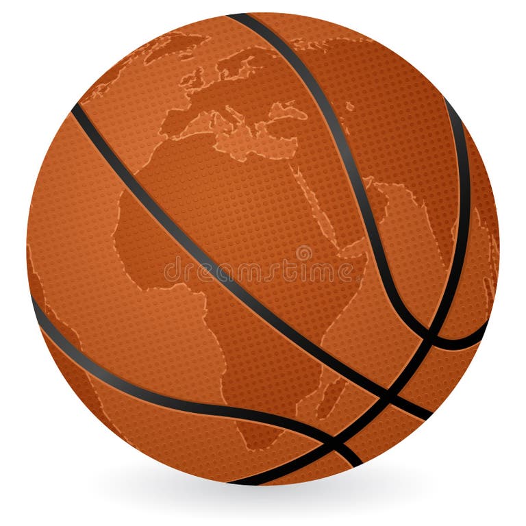 World Map Basketball Stock Illustrations – 348 World Map Basketball ...