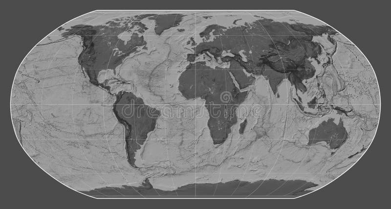 Robinson Projection World Map Stock Illustrations – 614 Robinson ...