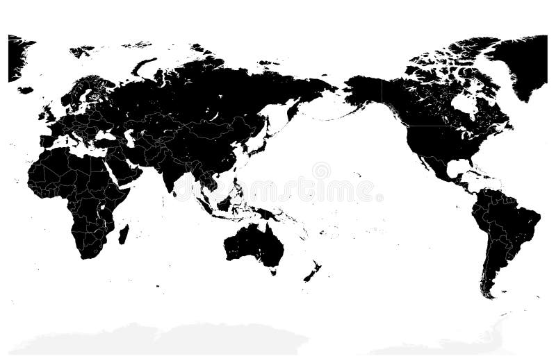World Map No Text Stock Illustrations – 793 World Map No Text Stock ...