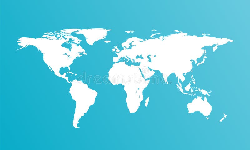 World Map on Blue Background Stock Vector - Illustration of geometric ...